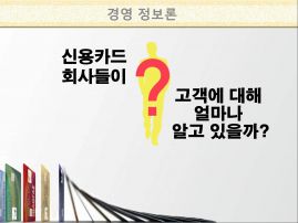 신용카드 회사의 정보수집카드 회사의 데이터데이터 마이닝프로파일링CRM-1페이지