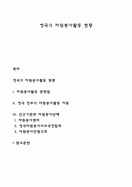 영국의 자원봉사활동 현황-1페이지