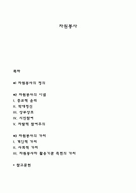 자원봉사의 이념-1페이지