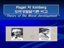 Piaget와 Kohlberg 도덕성발달이론 비교-1페이지