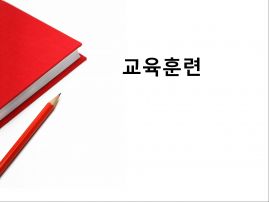 교육훈련교육훈련의 이해교육훈련의 중요성교육훈련의 발달교육훈련의 절차-1페이지