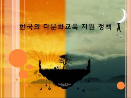 다문화교육 지원한국의 다문화다문화 교육 문제점다문화교육 정책-1페이지