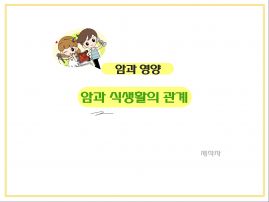 암과 식생활(식생활과 건강) PPT-1페이지