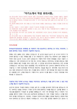 한국승강기안전공단 채용형 인턴 자기소개서 + 면접질문모음-1페이지