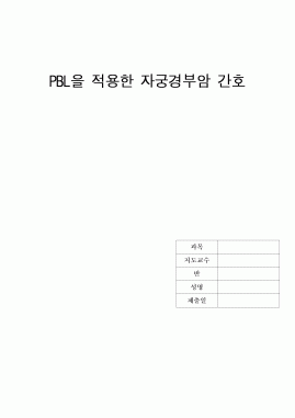 자궁경부암 PBL을 적용한 간호과정-1페이지