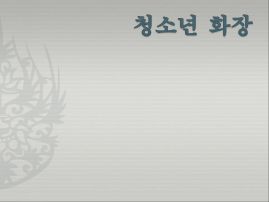 [사회과학] 청소년 화장,청소년기화장찬성,개성표출 수단,과도한 집착 위험-1페이지