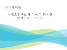 현대오일뱅크의 사례,액션러닝프로그램,액션러닝의 개념과 목적,액션러닝의 유형-1페이지