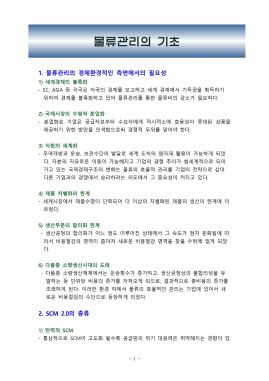 물류관리의 기초-1페이지