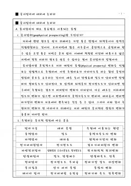 물리탐사에 대하여 논하라-1페이지