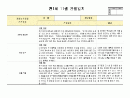 만1세 11월 영아관찰일지입니다 (5명분량 19년자료 강추)-1페이지