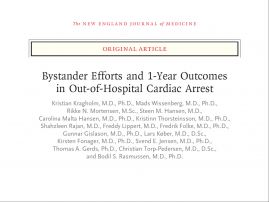 Bystander efforts and 1-Year outcomes in Out-of-Hospital cardiac arrest-1페이지