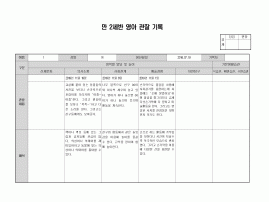 만 2세 영아 11월 12월 관찰기록 (관찰일지) 9명분-1페이지