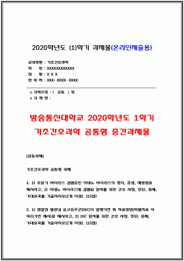 기초간호과학 공통 2020 호흡기 바이러스 감염증인 아데노 바이러스의 정의, 증상, 예방법, 간호 사정, 진단, 중재, 기대효과를 기술 기초간호과학 범발성 혈관내 응고증후군(DIC)의 발생기전 및 치료방법,간호 사정-1페이지