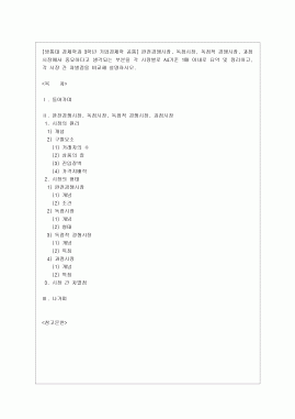 [경제학과] [방통대 경제학과 3학년 기업경제학 공통] 완전경쟁시장, 독점시장, 독점적 경쟁시장, 과점시장에서 중요하다고 생각되는 부분을 각 시장별로 A4기준 1매 이내로 요약 및 정리하고, 각 시장 간 차별점을 비교해 설명-1페이지