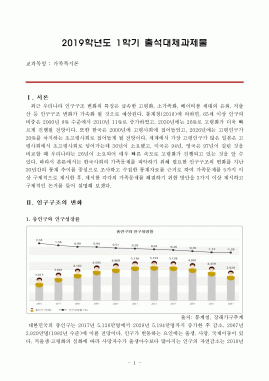 (가족복지론) 한국사회의 가족문제와 인구구조의 변화-1페이지