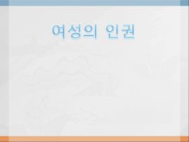 여성의 인권,여성과 인권의 개념,여성과 인권이란,여성인권운동,가정폭력방지,가정폭력 사례-1페이지