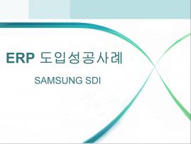 ERP 도입성공,ERP 도입배경,ERP 도입내용,SDI의 혁신,ERP도입,SAMSUNG SDI-1페이지