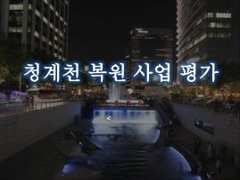 청계천 복원 사업 복개과정 대기오염 소음 역사유적 훼손 도심의 쇄락-1페이지