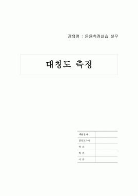 [과기대A+]대칭도 레포트 입니다.-1페이지