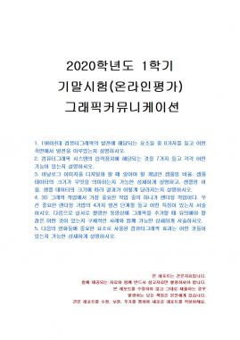 2020년 1학기 그래픽커뮤니케이션 기말시험 과제물-1페이지