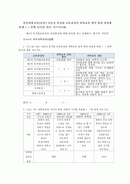 유아과학교육3공통) 다음의 유치원 교육과정의 과학교육 영역 변천 과정에 맞게 ( ) 안에 들어갈 말을 적으시오0k-1페이지