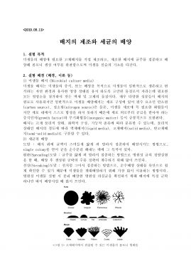 미생물실습-배지의 제조와 세균의 배양-1페이지