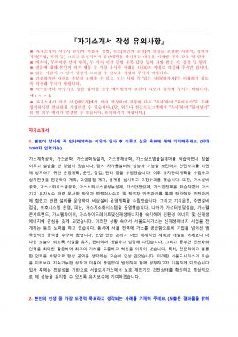 서울도시가스 채용형 인턴 채용 자기소개서 + 면접질문모음-1페이지