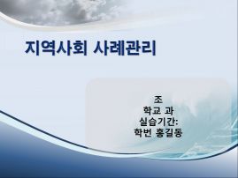 지역사회 사례관리 AA++자료!! 간호사정, 진단, 계획, 수행평가(오마-1페이지