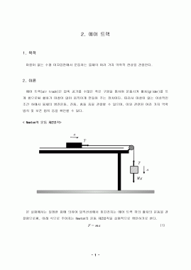 에어트랙 물리 결과보고서-1페이지