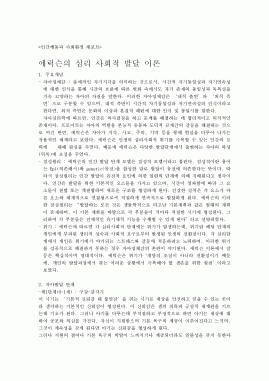 <인간행동과 사회환경 레포트> 에릭슨의 심리 사회적 발달 이론 레포트-1페이지