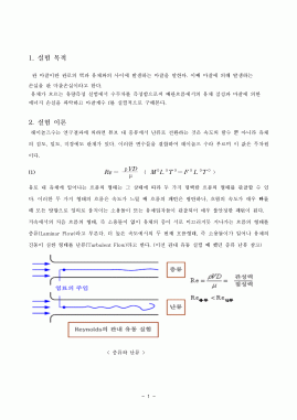 [광학실험] 관로마찰실험 결과보고서-1페이지