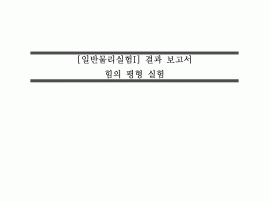 힘의평형실험_결과보고서-1페이지