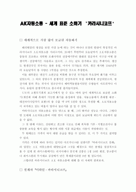 [군사학] AK자동소총 - 세계 표준 소화기 ‘카라시니코프’-1페이지