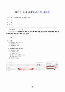 [방통대2020-2학기과제물]학교폭력예방및학생의이해(학교폭력의 개념 및 유형에 대해 설명하고, 학교폭력의 원인과 결과에 대해 분석하고 논하시오-A형)-1페이지