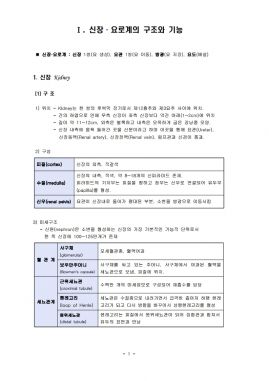 신장요로계 구조기능 및 검사-1페이지