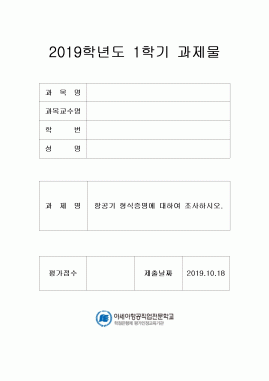 항공기 형식증명에 대하여 조사하시오.-1페이지