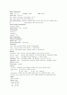 soap note case study SCI C-level-1페이지