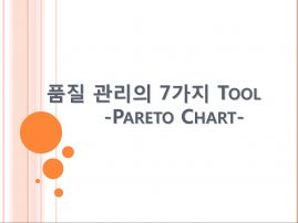 04_조별과제_QC 7가지 Tool_Pareto Chart 정리-1페이지