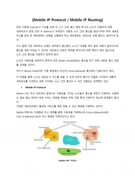 [컴퓨터네트워크] Mobile IP 관련 레포트-1페이지