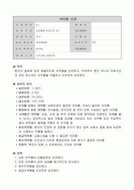 5.1 의약품 보관-요양병원 규정집-1페이지