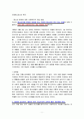 청소년 문제에 대한 사회복지적 개입 방안-1페이지