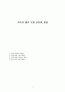 이미지 센서 시장 규모와 전망-1페이지