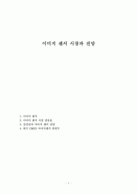 이미지 센서 시장과 전망-1페이지