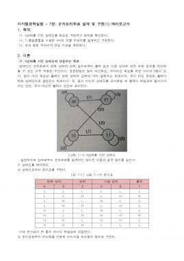 7장 순차논리회로 설계 및 구현(1) 예비-1페이지