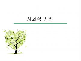 사회적 기업,사회적 기업이란,기업의 사회적 책임,공유 가치 창출,공유 가치,사회적 책임-1페이지