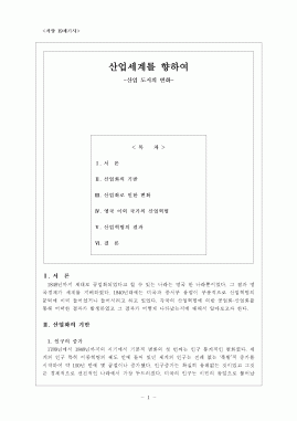 서양 19세기사 - 산업세계를 향하여 -산업 도시의 변화--1페이지