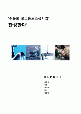 [치위생 A+] 수돗물불소농도조정사업 찬반 토론 찬성한다 report-1페이지