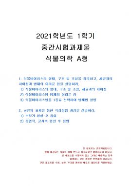 2021년 1학기 식물의학 중간시험과제물 A형(균류의 표피를 통한 직접침입 과정)-1페이지