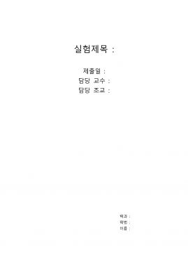 [일반물리실험 A+ 자료] 고체저항과 액체저항 실험 보고서-1페이지