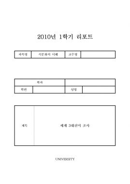 식문화의 이해- 세계 3대 진미-1페이지